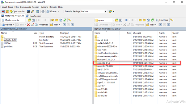 How to Import Images using WinSCP