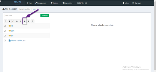 Import Labs in EVE-NG