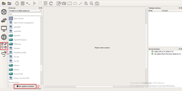 How to add Appliance and Image on GNS3